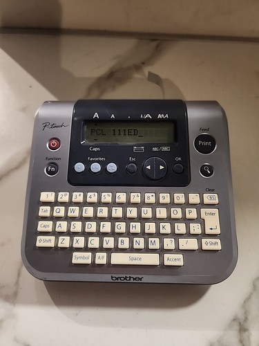 Brother P-Touch Red & White PT-1280 Thermal Printer Label Maker TESTED ...