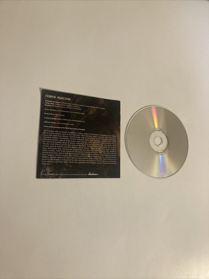 Grave : Fiendish Regression CD Century Media Death Metal (DISC ...
