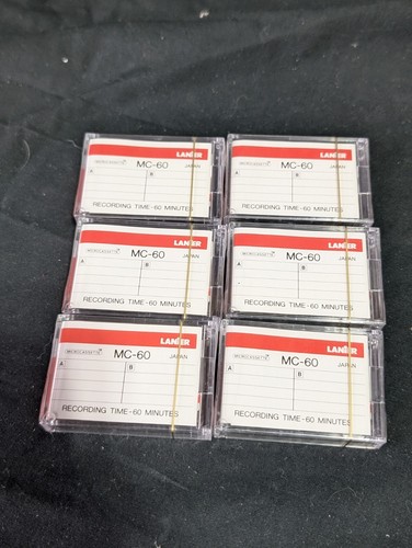 Lanier MC-60 Blank Microcassette Tapes Lot of 6 *NEW MADE IN JAPAN* | eBay