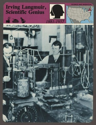 Irving Langmuir Scientific Genius Story of America Science Invention ...