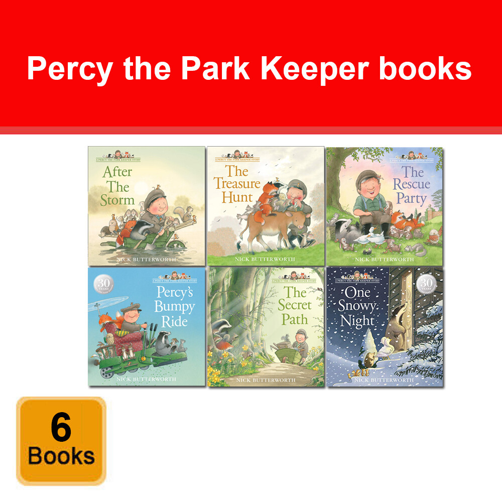 Percy the Park Keeper 6 Books Children's Collection Set by Nick ...