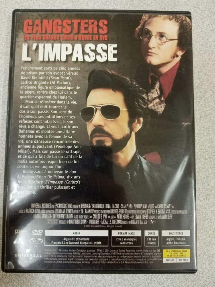 DVD - L'impasse (Sean Penn) | Bon état | eBay