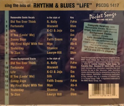 1417 R & B POCKET SONGS KARAOKE CDG LOT MI | eBay