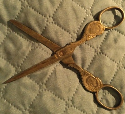 alte Schere mit Verzierung Kaiserschere Franz Josef I Elisabeth ...