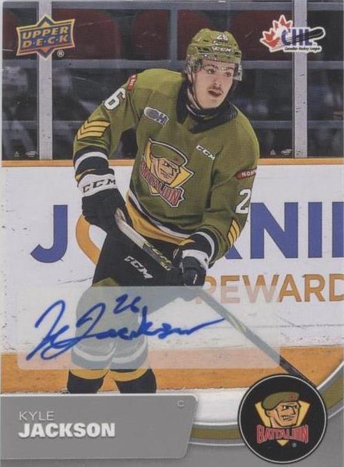 2021-22 Upper Deck CHL - Kyle Jackson #74 Autographs (AU) for sale ...