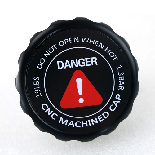 Billet Aluminum Radiator Cap CNC Precision Machined 69mm(OD) 59mm(ID)1. ...