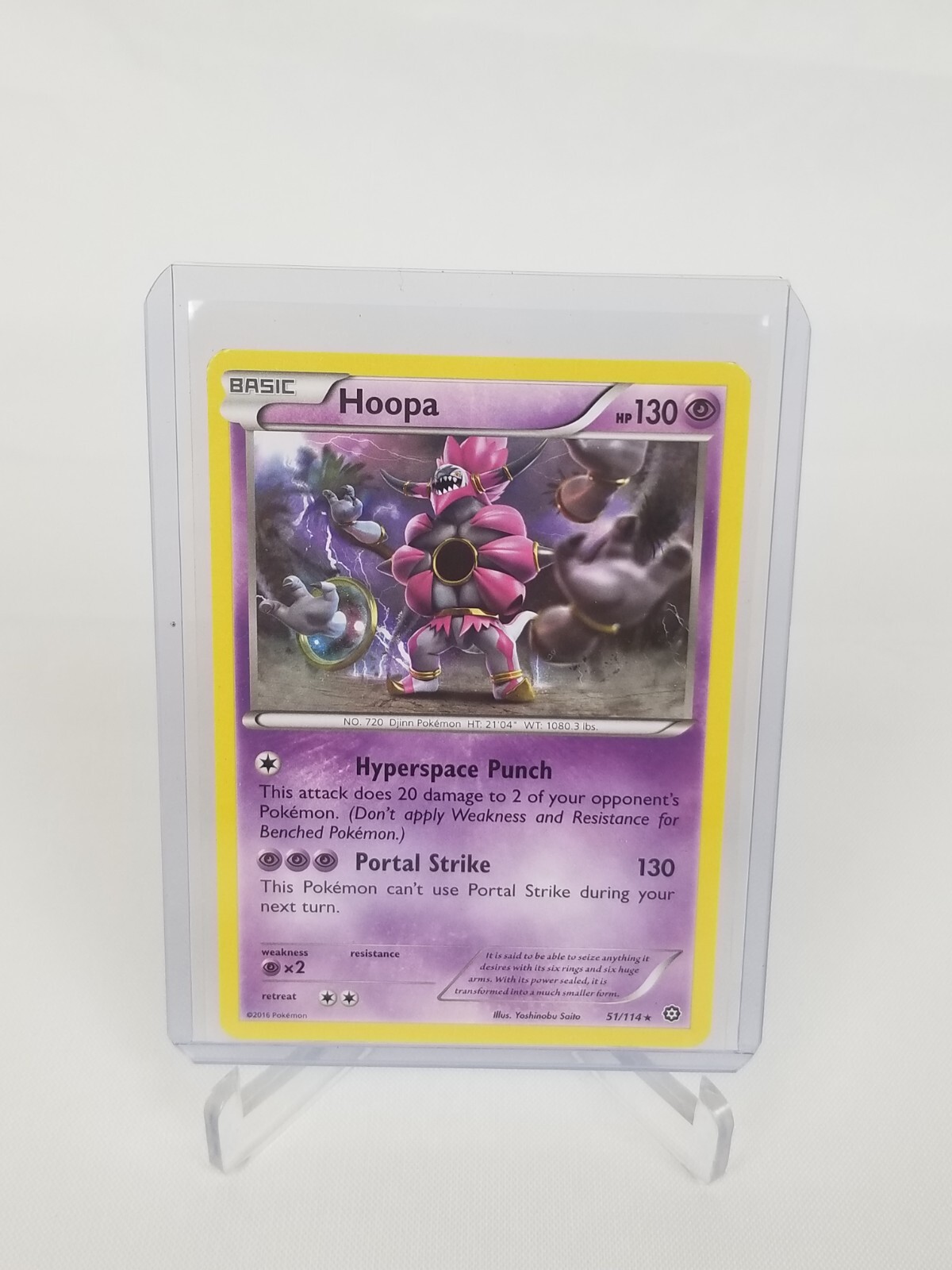 Hoopa Basic Hp 130 Psychic #51/114 Pokemon 2016 Card | eBay