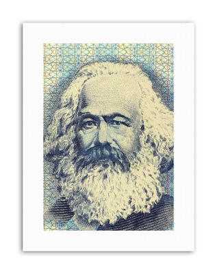 KARL MARX BANKNOTE DESIGN COMMUNISM Painting Political Canvas art ...