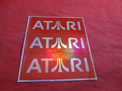 Atari Logo Red Promotional Foil Sticker *NEW* | eBay