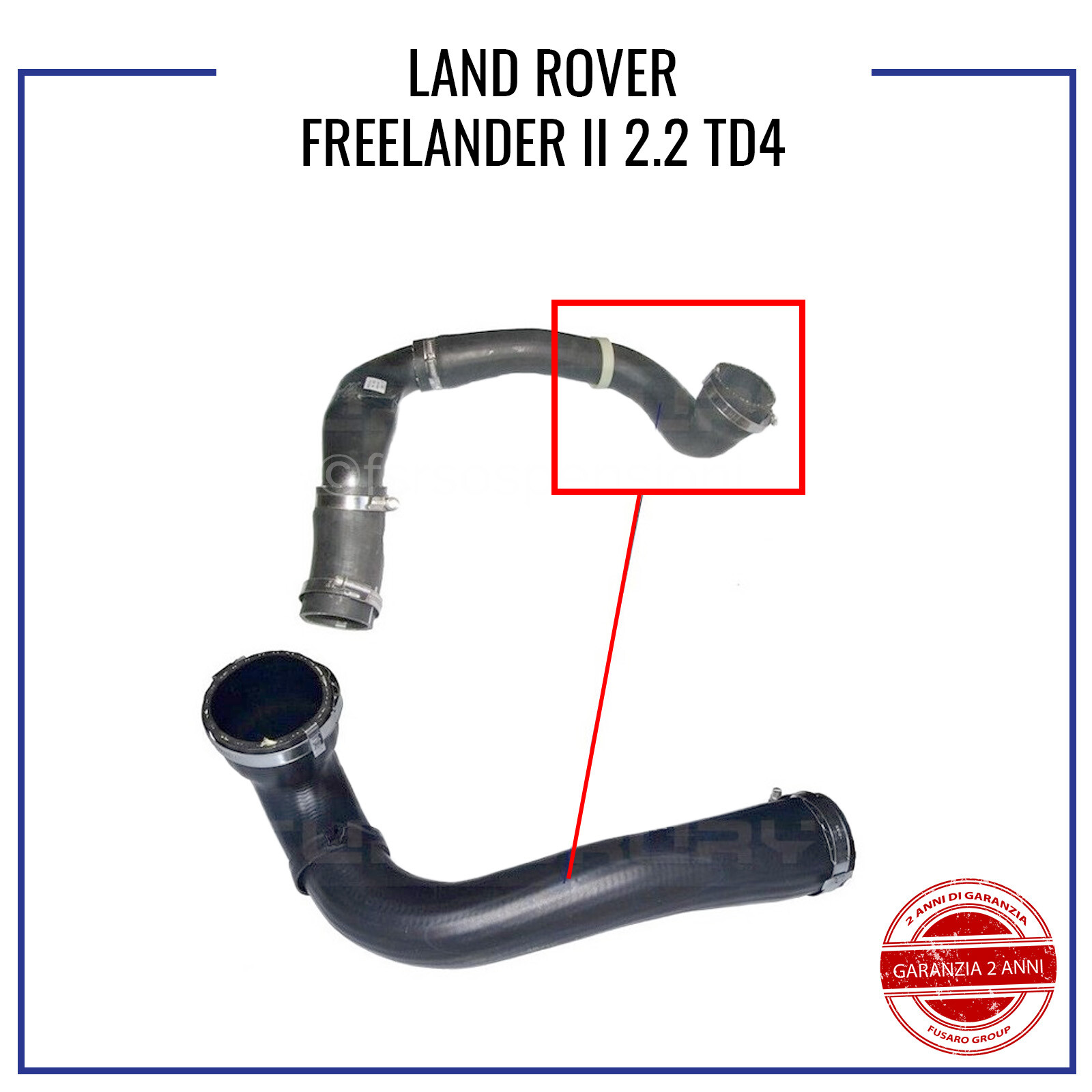 Land Rover Freelander II 2.2 TD4 Intercooler Hose Pipe 6K683A LR000927 ...