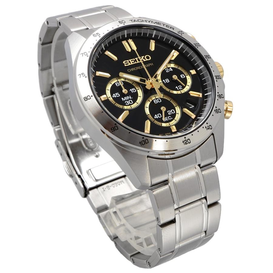Seiko SELECTION Spirit SBTR015 Analog Men's Watch Black Gold Silver ...