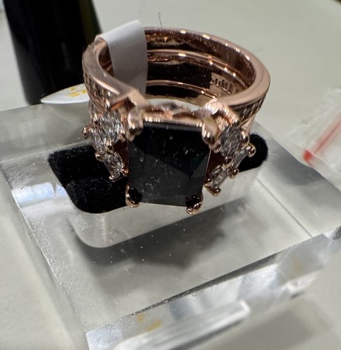 New BP Bomb Party Ring The GOGO Unicorn Black Ice Crystal Size 7 Rose ...