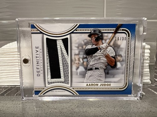 2022 MVP Aaron Judge Topps Definitive Three Color Patch /30 Yankees | eBay