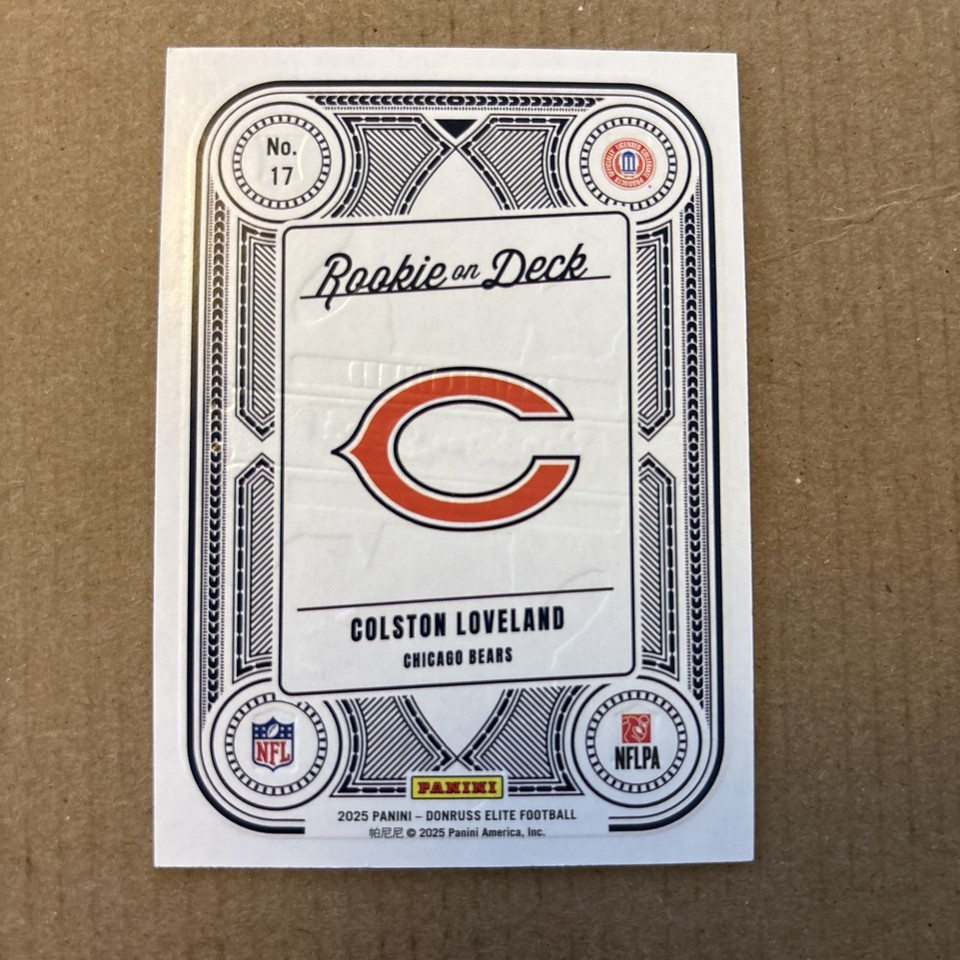 2025 Donruss Elite Colton Loveland Rookie On Deck Blue /75 | eBay