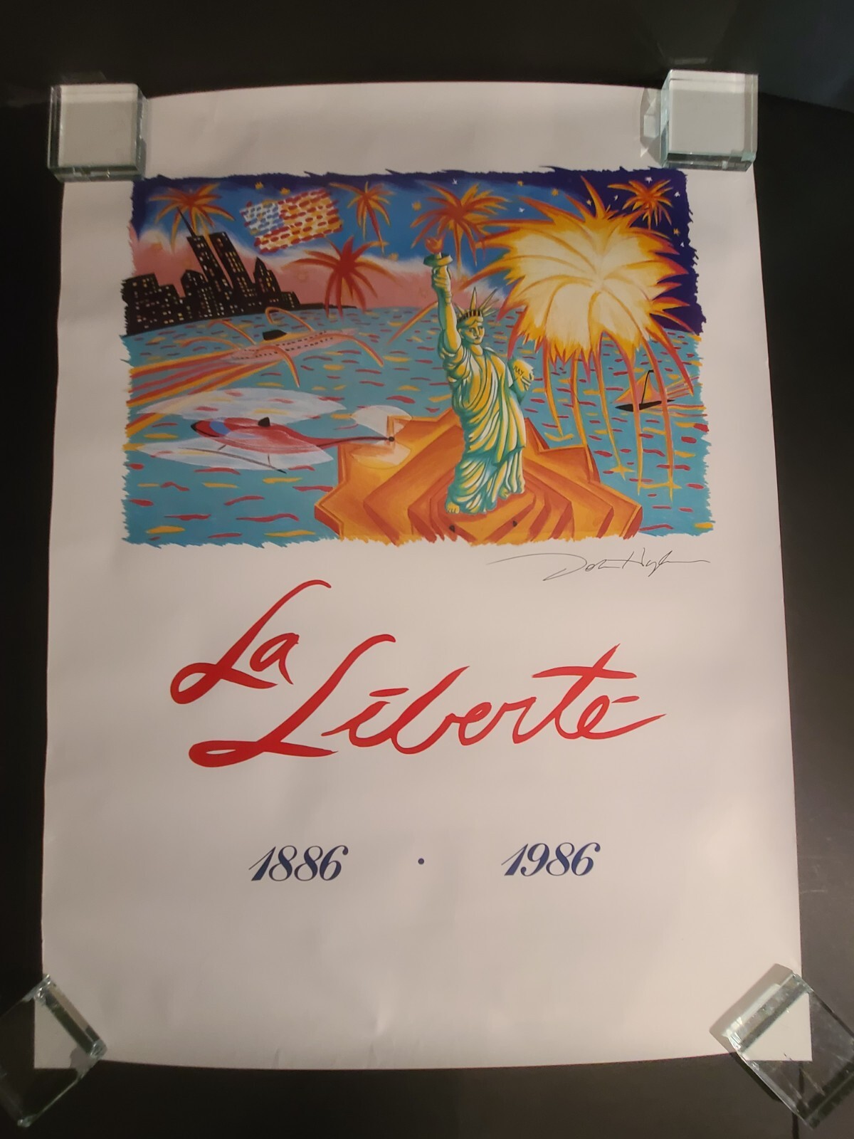 1986 Statue of Liberty 24" X 32" Poster La Liberte | eBay