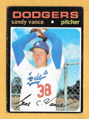 1971 Topps Sandy Vance #34 Los Angeles Dodgers VG+ | eBay
