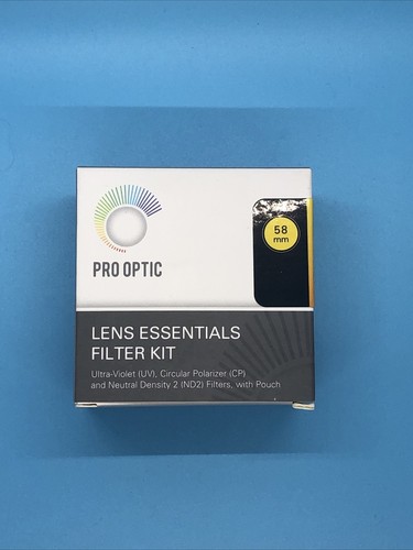 Pro Optic 58mm Digital Essentials 3 Lens Filter Kit, ND, UV & Circular ...