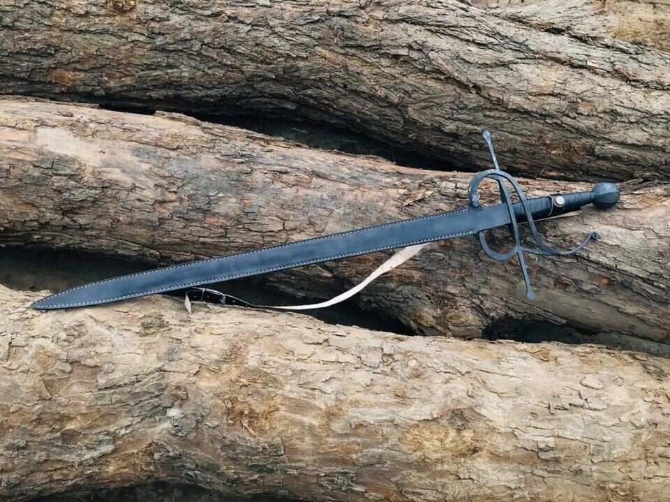Custom Handmade Carbon Steel Medieval Standard Rapier Sword With ...