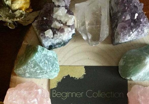 Quartz Crystal Beginner Set Starter Kit w/ 6 Raw Natural Minerals ...