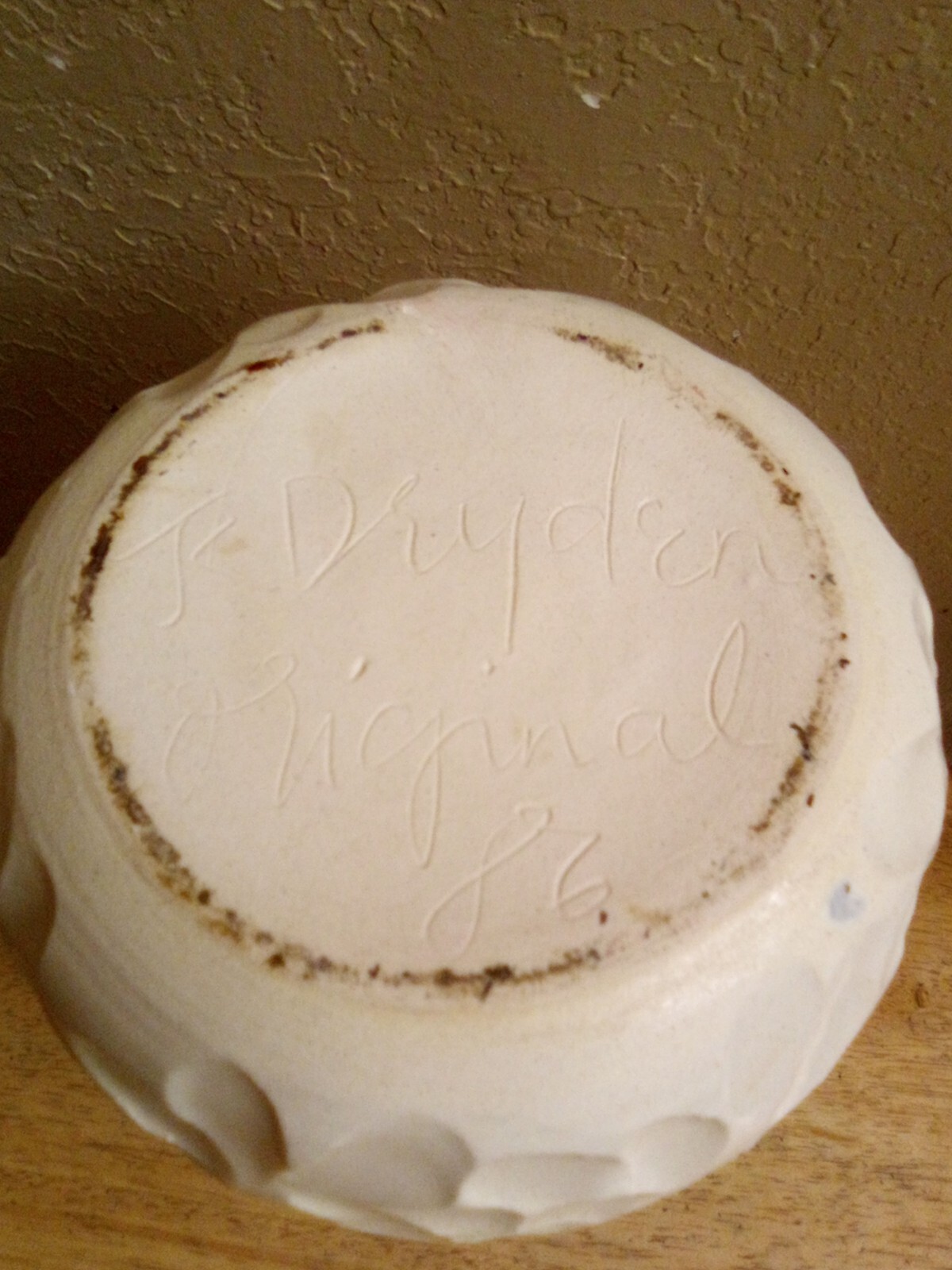 Dryden Pottery Bud Vase, Brown With Blue Swirl. Hot Springs | eBay