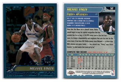 2001-02 Topps Chrome #98 Michael Finley - Dallas Mavericks | eBay
