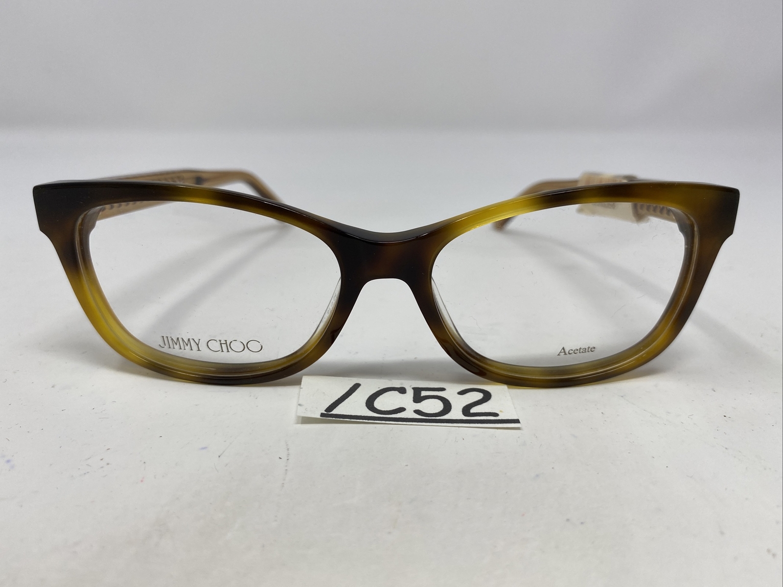 Jimmy Choo Italy JC193 XLT 52-16-140 Havana/Beige Full Rim Eyeglasses ...