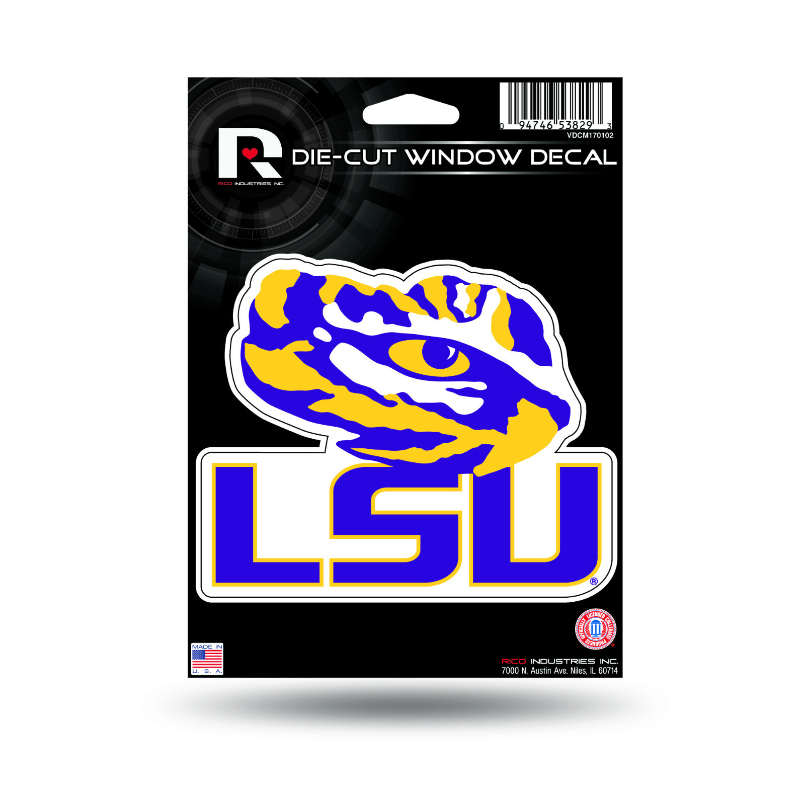 LSU Tigers 5" x 5" Die-Cut Decal Window, Car or Laptop! NEW! Louisiana ...