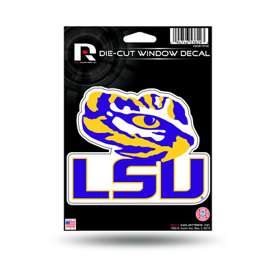 LSU Tigers 5" x 5" Die-Cut Decal Window, Car or Laptop! NEW! Louisiana ...