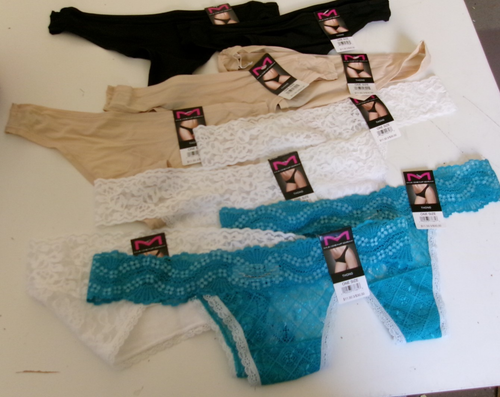 10 Maidenform Thongs One Size fits most assorted styles and colors | eBay