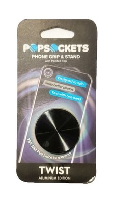 Popsockets Twist Metal Black Phone Grip Holder PopSocket Holder Pop ...