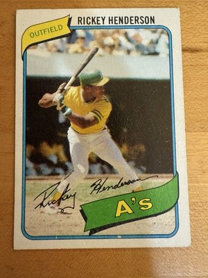 1980 Topps Baseball Rickey Henderson #482 rookie card | eBay