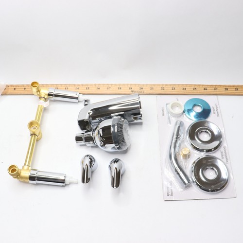 Glacier Bay Aragon Tub & Shower Faucet Chrome 2-Handle 1-Spray 1002 910 ...