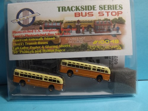 N SCALE BUS STOP by N SCALE ARCHITECT TRACKSIDE SERIES # 10048 | eBay