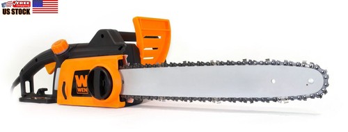 WEN 16" Electric Chainsaw 12A Motor Rotates The Chain At Up To 44Feet ...