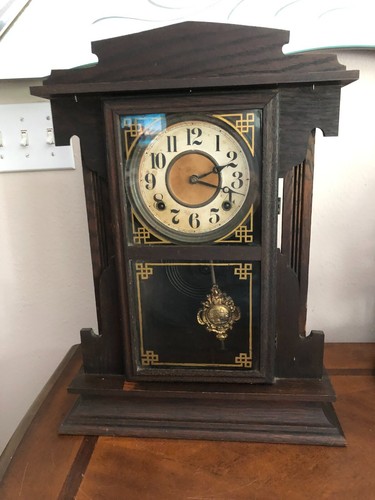 VINTAGE GINGERBREAD MANTLE CLOCK | eBay