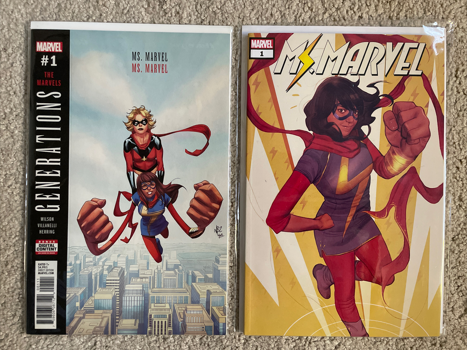 The Marvels Generations #1 Carol Danvers / Kamala Khan +Marvel Tales ...