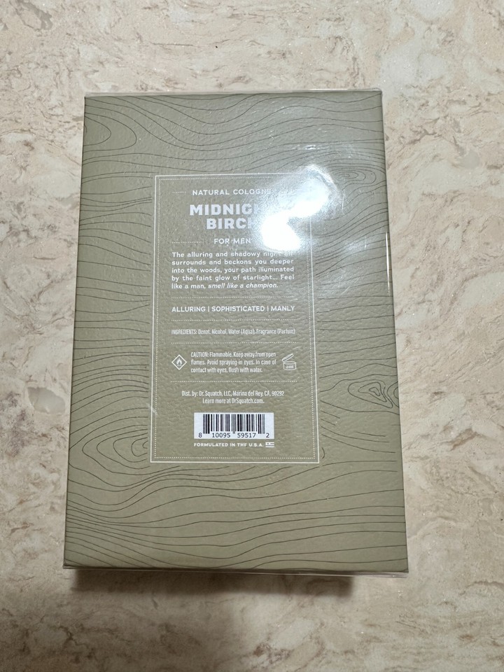 Dr. Squatch Midnight Birch Cologne FREE SHIPPING | eBay