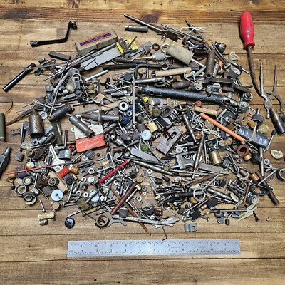 Machinist Tool Mixed Tool Lot Guages Cutters Rules Setup Blocks Vintage ...