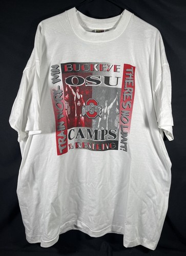 Vtg Ohio State OSU Russ Hellickson’s Wrestling Camp T-shirt Single ...