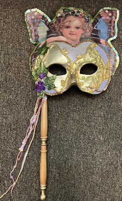 Katherine’s Collection Mardi Gras Mask Bejeweled Fairy Wayne Gleski #2 ...