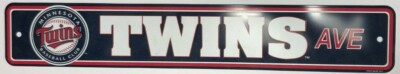 MLB Minnesota Twins Home Room Bar Office Decor AVE Street Sign 4" x 24 ...