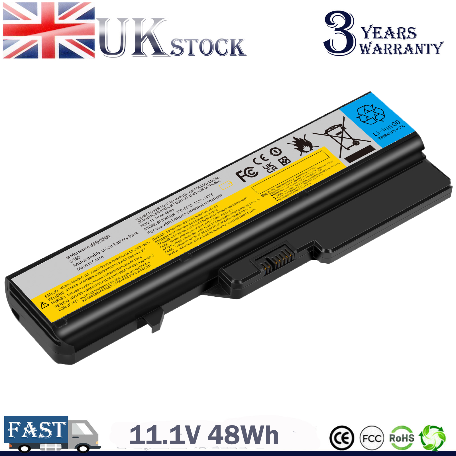 L09C6Y02 L09M6Y02 Battery For Lenovo V470 G475 G575 Z370 Z465 Z560 Z460 ...