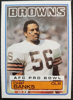 1983 Chip Banks Cleveland Browns Topps NFL Card #245 NCAA USC Trojans ...