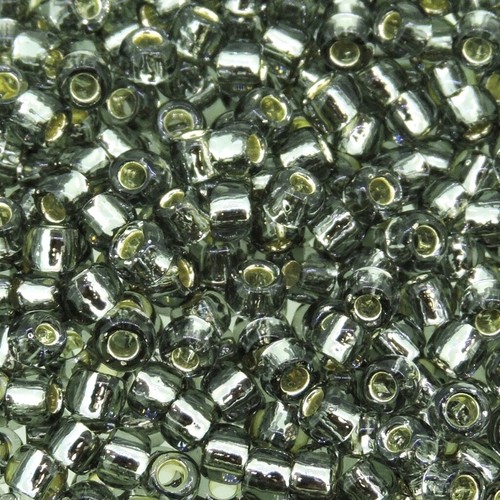 Toho Seed Beads Round Size 6/0, 26 Grams, 6 Inch Tube Silver Lined ...