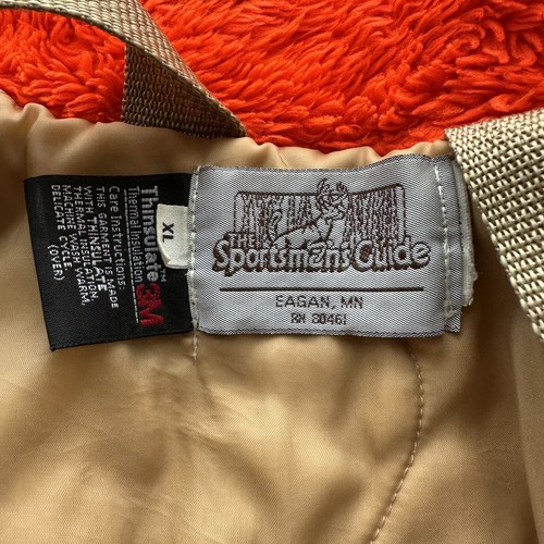 The Sportsmans Guide Jacket Mens XL Blaze Orange Camo Thinsulate ...