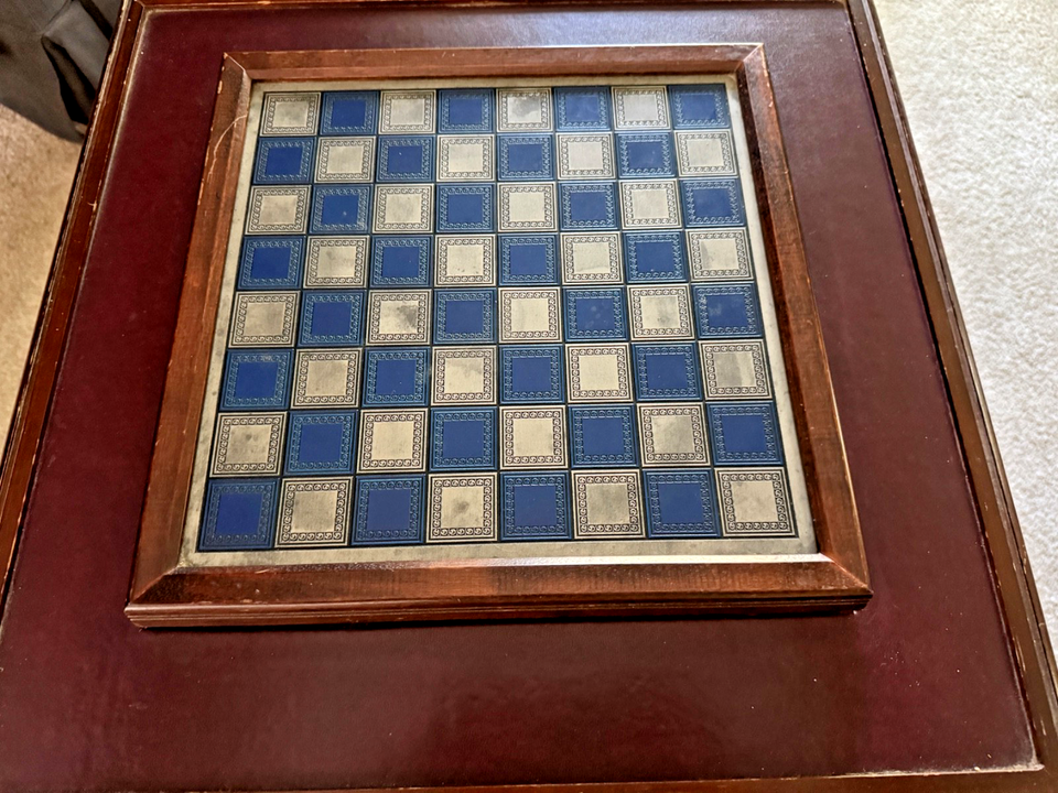 Vintage 1983 Franklin Mint Civil War Chess AND checkers Set w/table ...