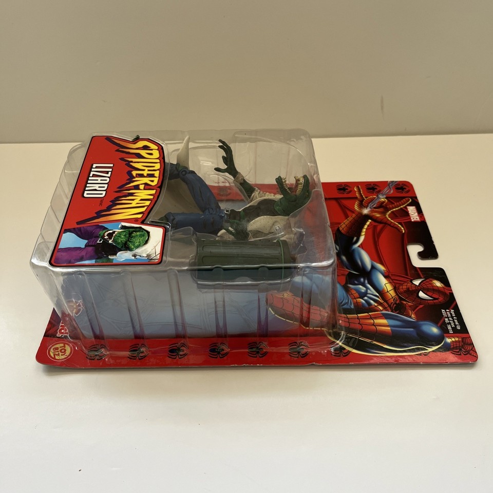 Vtg Spider-Man Lizard Action Figure Toy Biz 2002 Bendable Marvel Sealed ...