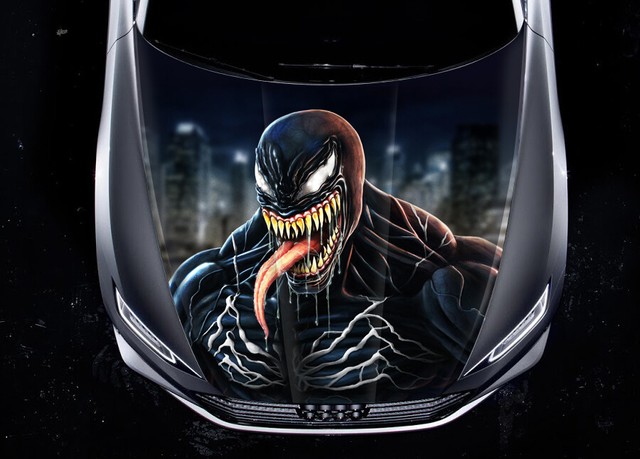 Venom Movies 2 Car Hood Wrap Full Color Vinyl Sticker Decal Fit Any Car ...