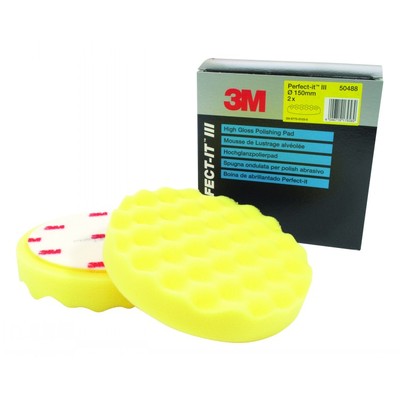 3M High Gloss Extra Fine Polishing Pads Foam Buffing Yellow 3M 50488 ...