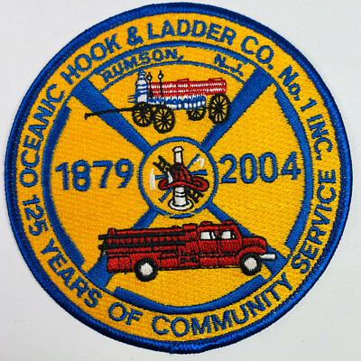 Oceanic Hook & Ladder Rumson Fire 125 Years Anniversary 2004 New Jersey ...
